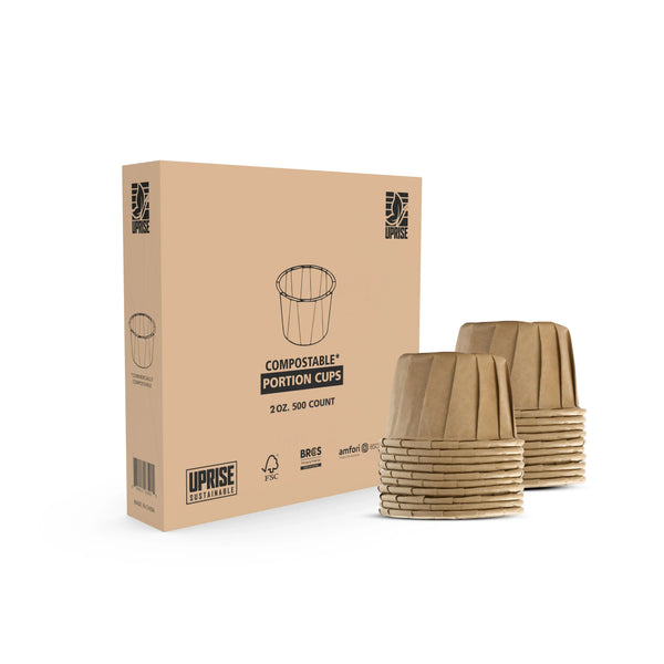 2 oz Compostable Portion Cups (Pack of 500) Durable, FSC Certified ...